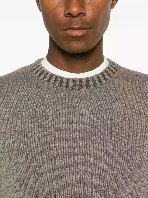 VENGERA Ribbed-knit-trim Sweater