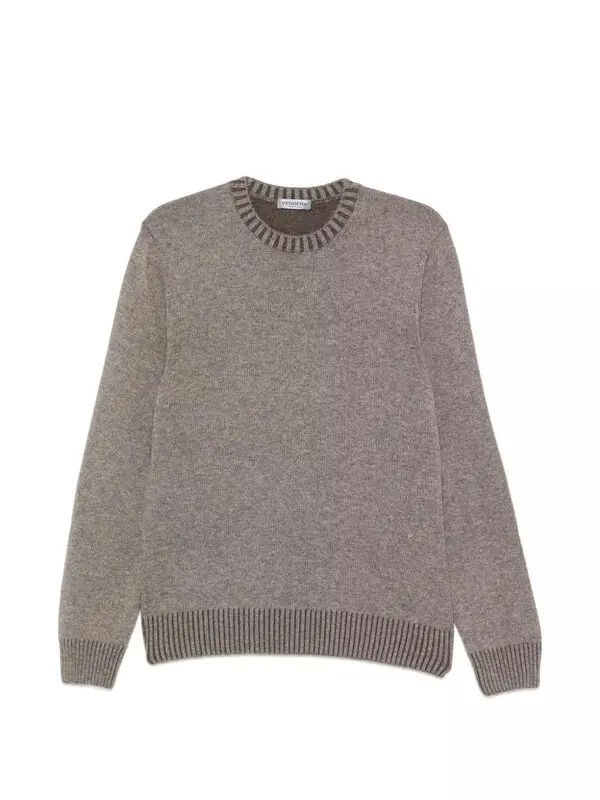 VENGERA Ribbed-knit Trim Sweater