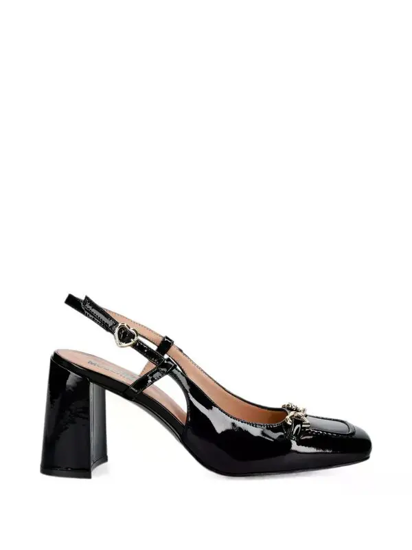 Moschino Heart-buckle Slingback Pumps
