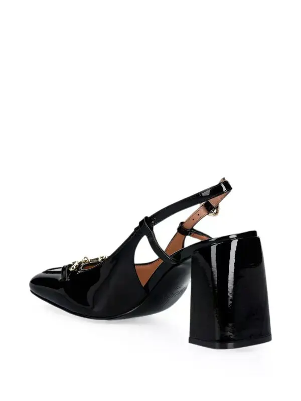 Moschino Heart-buckle Slingback Pumps