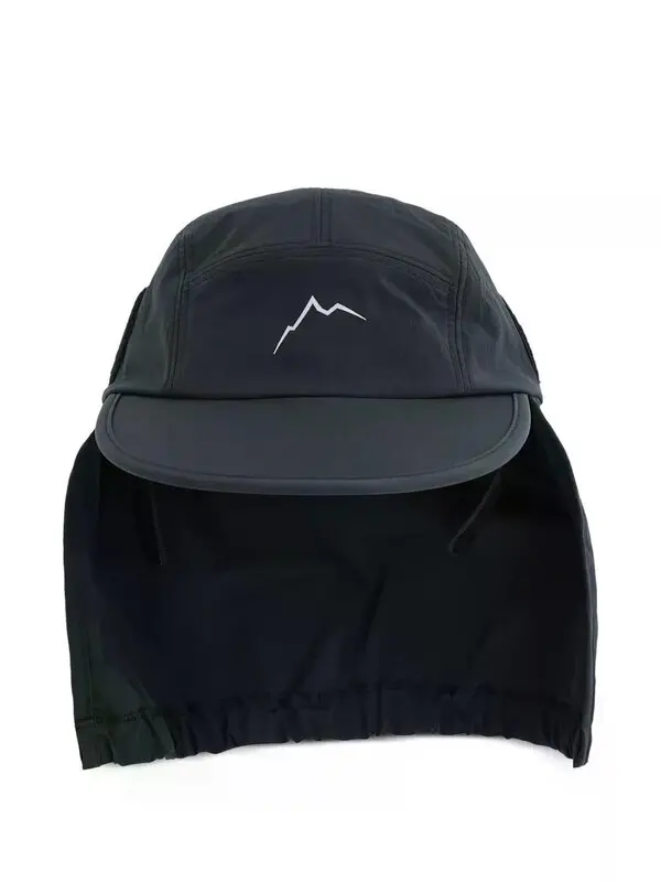 CAYL Logo-print Panelled Cap - Black