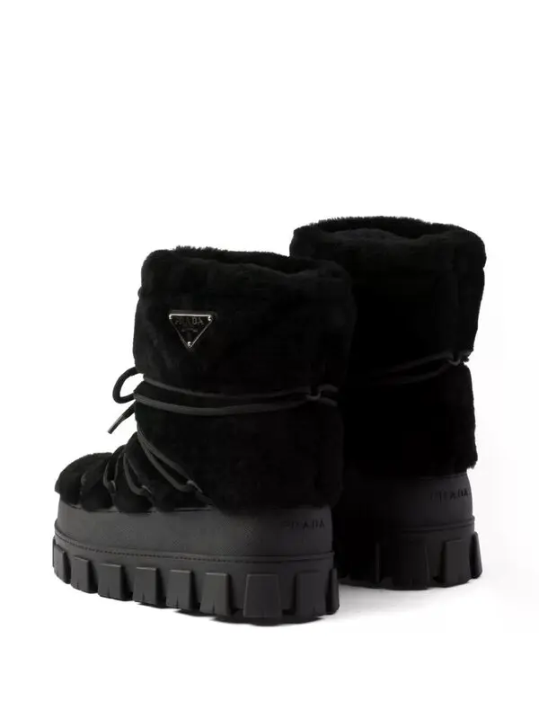 Prada Shearling Après Ski Booties