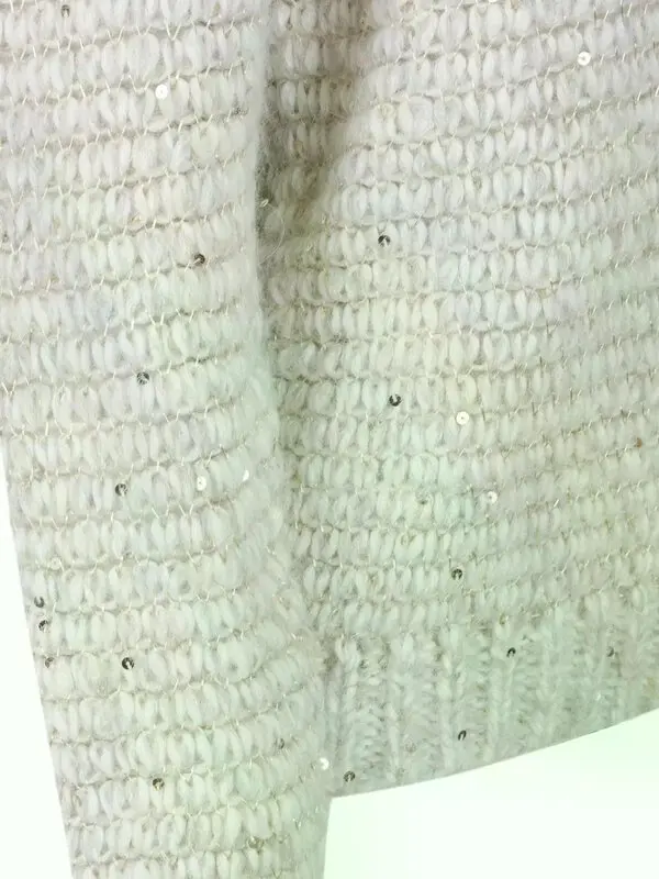 Herno Sequin-embellished Chunky-knit Sweater