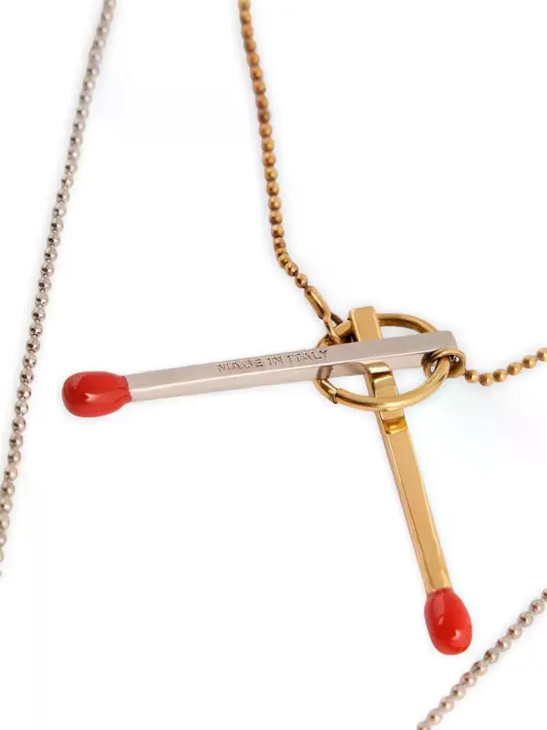Dsquared2 Lock And Key Necklace With Matchstick Charm