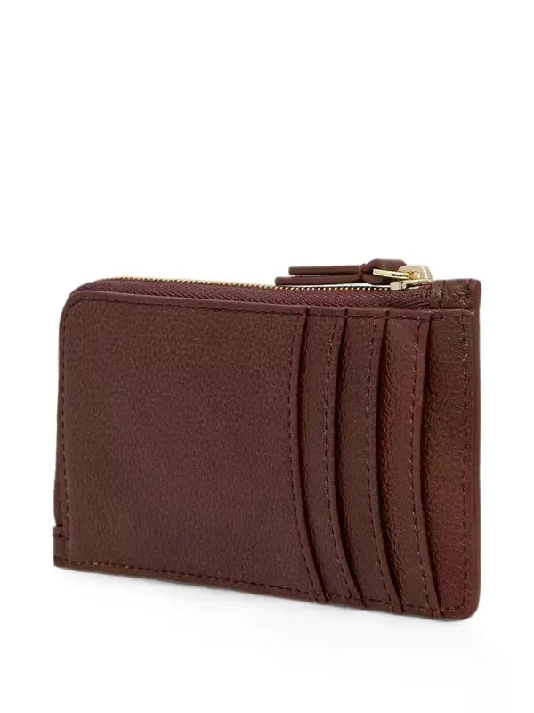 Emporio Armani Logo-print Pebbled-leather Wallet - Brown