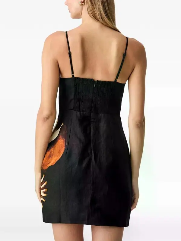 Farm Rio Seashell-print Mini Dress