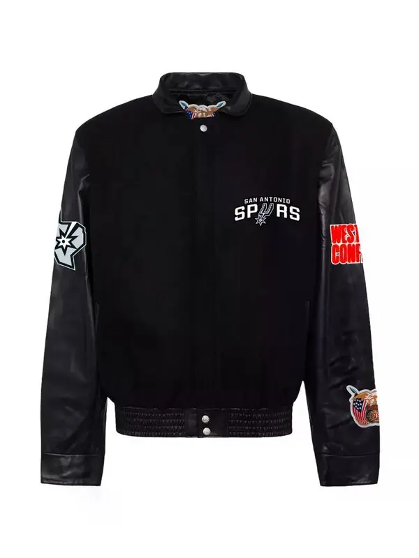 JEFF HAMILTON San Antonio Spurs Logo-patch Bomber Jacket