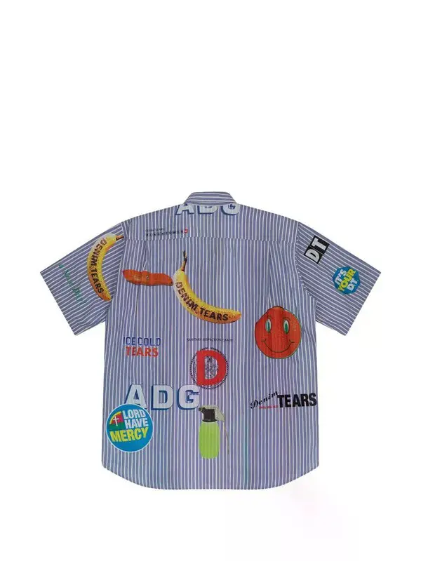 DENIM TEARS Bodega Striped Short-sleeved Shirt