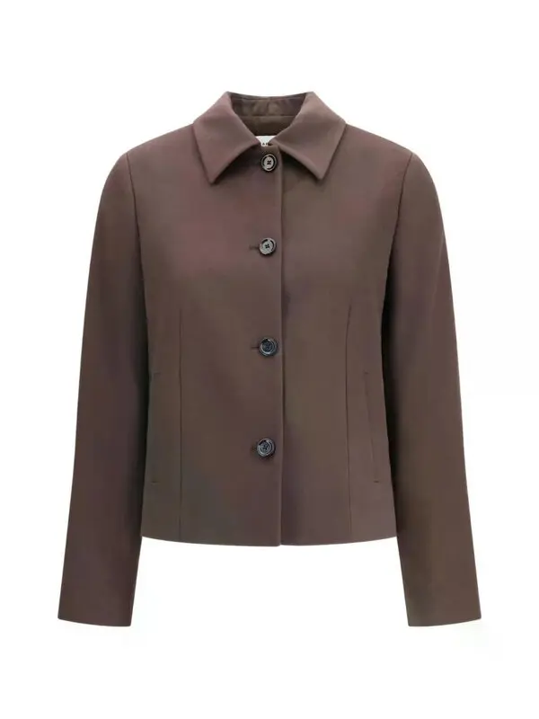 LARDINI Button-fastening Collared Jacket
