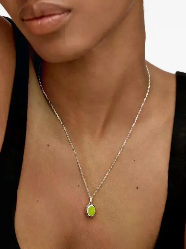 Monica Vinader August Birthstone Locket Necklace Pendant