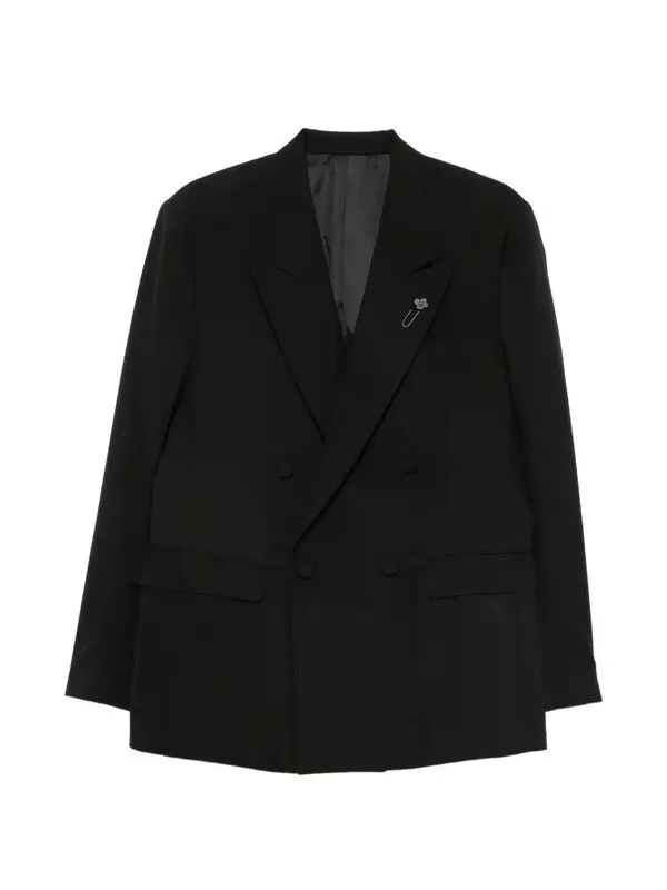LARDINI Double-breasted Peak-lapel Jacket