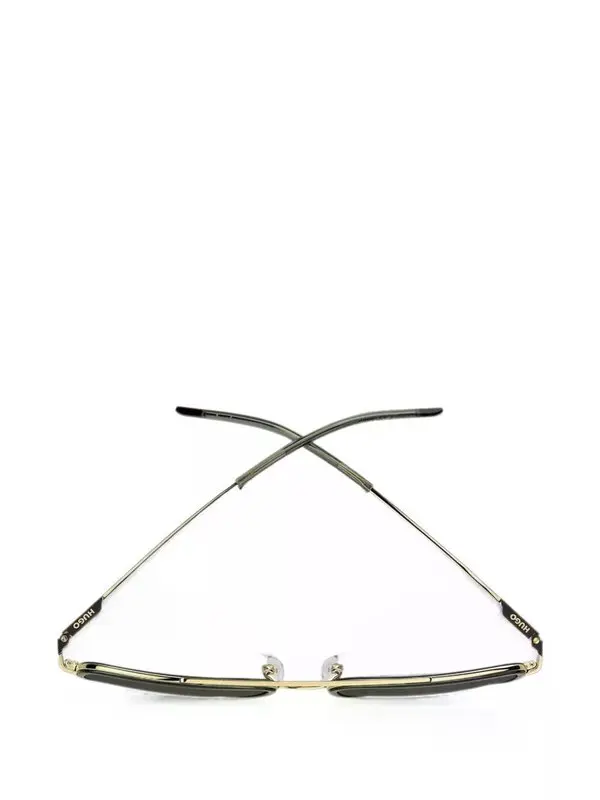 BOSS Square Frame Sunglasses With Double Bridge