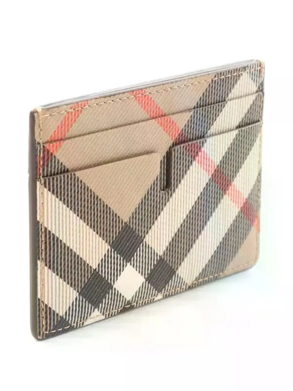 Burberry Vintage Check Leather Card Case