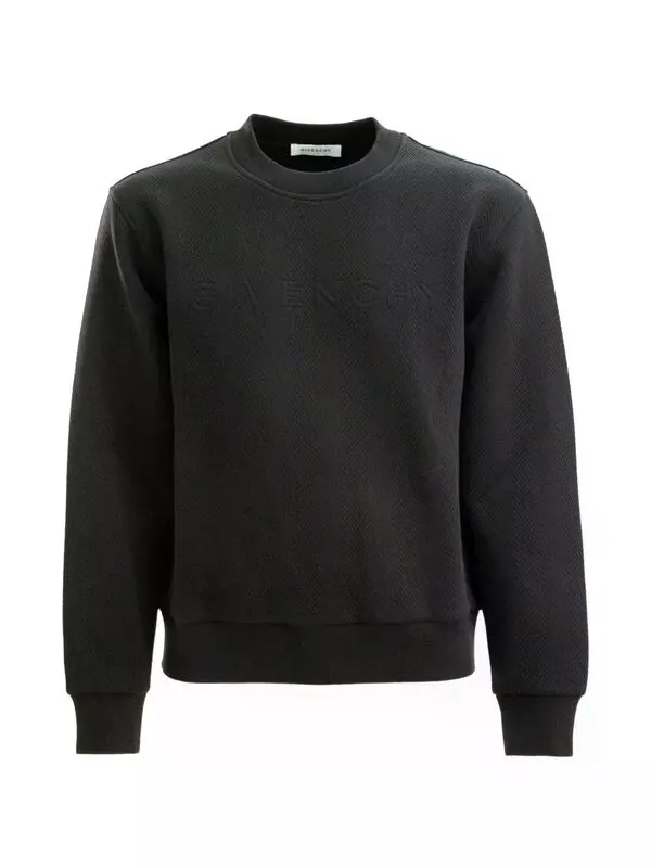 Givenchy Logo-embossed Chevron-pattern Sweater