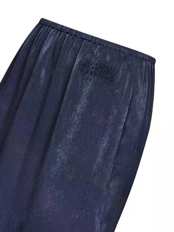 MAISON MARGIELA Embroidered-logo Twisted Skirt
