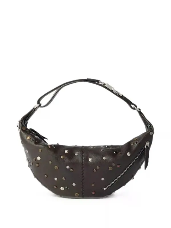 LEMAIRE Mini Quiver Clip Bag In Satellite-studded Grained Buffalo Leather