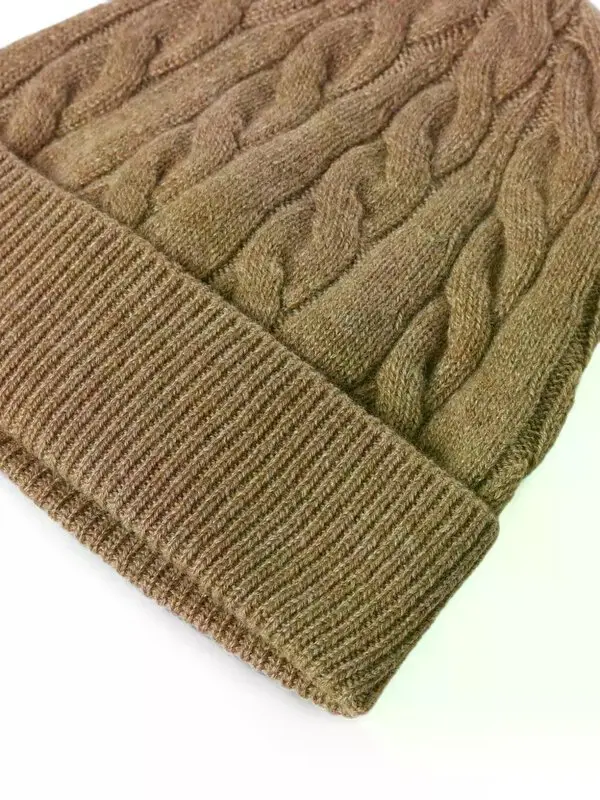 Loro Piana Cedar Cable-knit Beanie Hat
