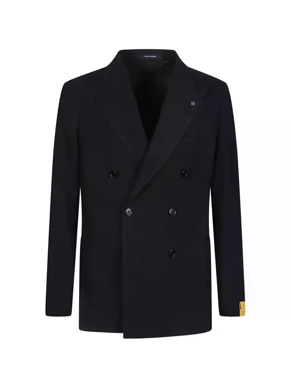 Tagliatore Peak-lapels Double-breasted Blazer - Blue
