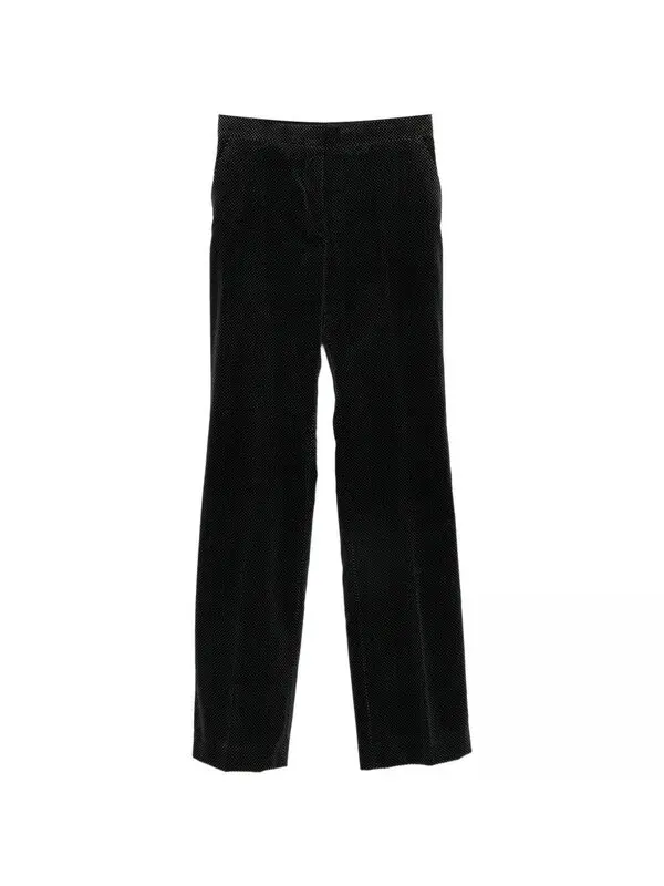 TOM FORD Polka Dot Velvet Trousers - Black