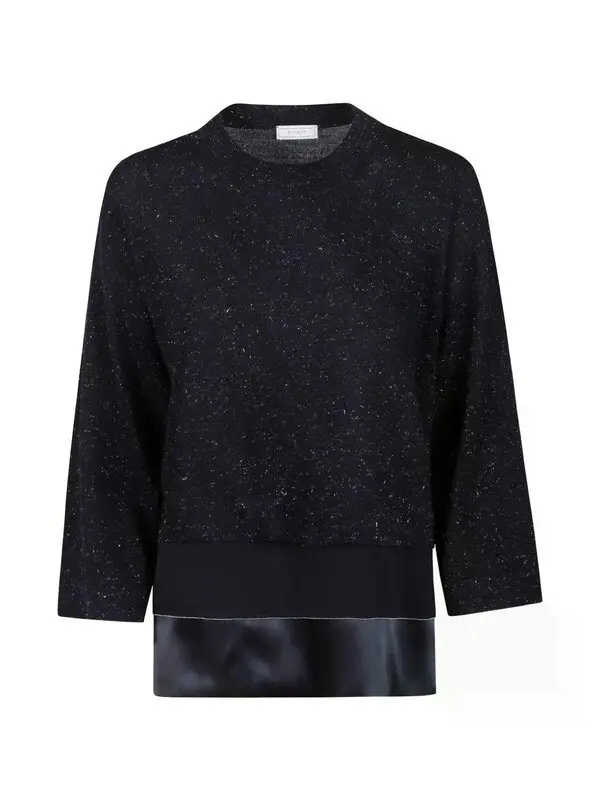 Peserico Layered-effect Lamé-detail Sweater
