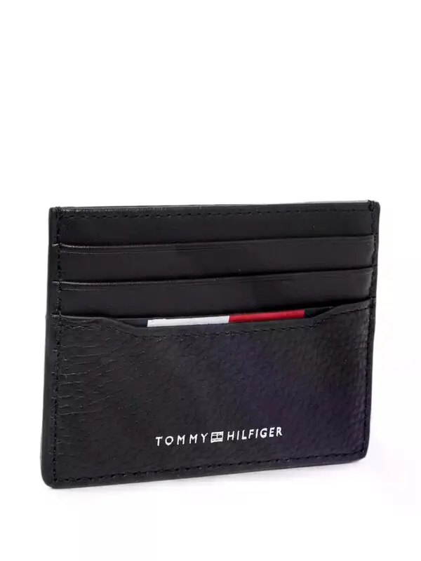 Tommy Hilfiger Logo-lettering Grained Card Holder