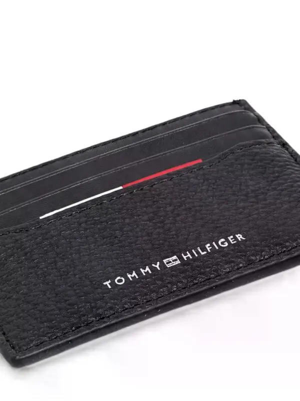 Tommy Hilfiger Logo-lettering Grained Card Holder
