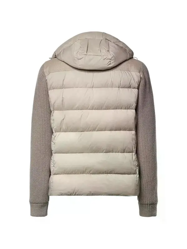 MOORER Allori Padded Panel Jacket With Ribbed Sleeves