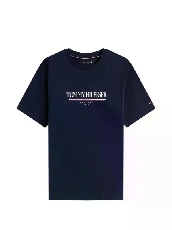 Tommy Hilfiger Logo-print Cotton T-shirt - Blue