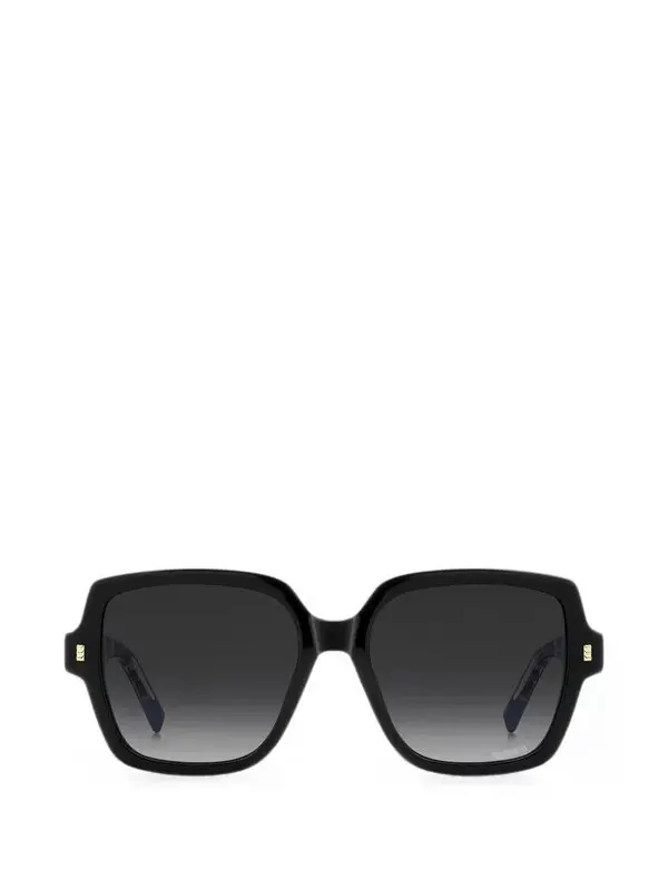 Missoni Square Frame Sunglasses With Engraved Logo - Black