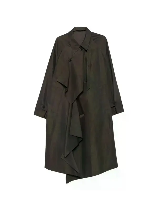 POST ARCHIVE FACTION Asymmetric Draped Coat