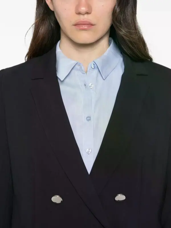 MAISON123 Florine Double-breasted Notched-lapels Blazer
