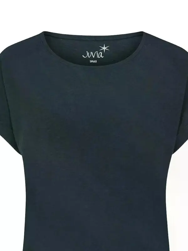 JUVIA Slub-texture Boxy T-shirt