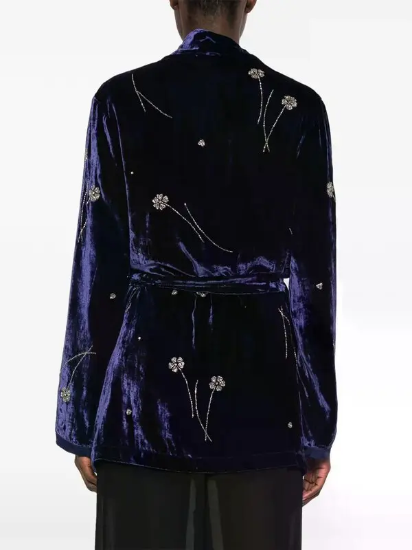 FORTE_FORTE Bead-embellished Velvet Jacket