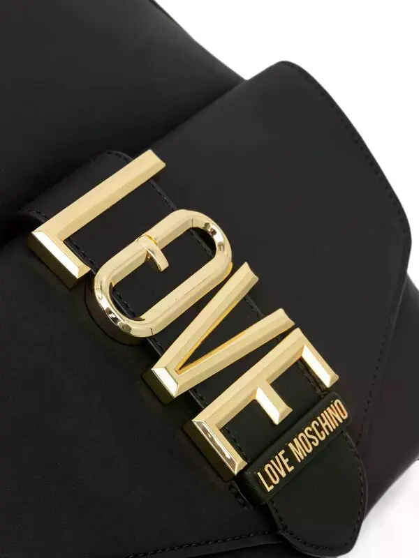 Moschino Logo-plaque Buckle Backpack