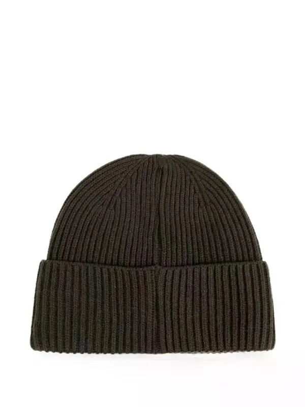 Moschino Logo-intarsia Ribbed-knit Beanie Hat