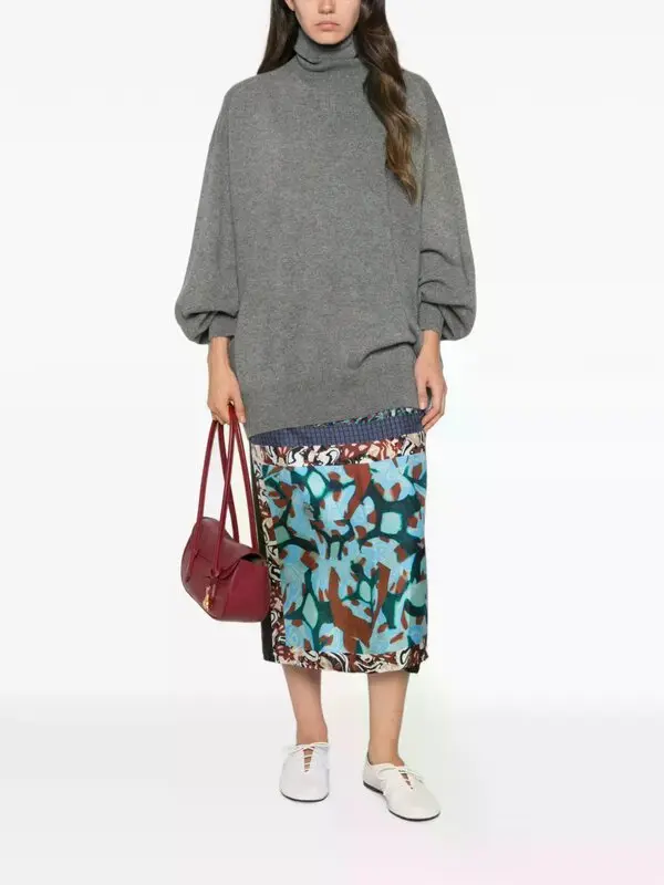 Sofie D'hoore Roll Neck Balloon Sleeve Knit - Grey
