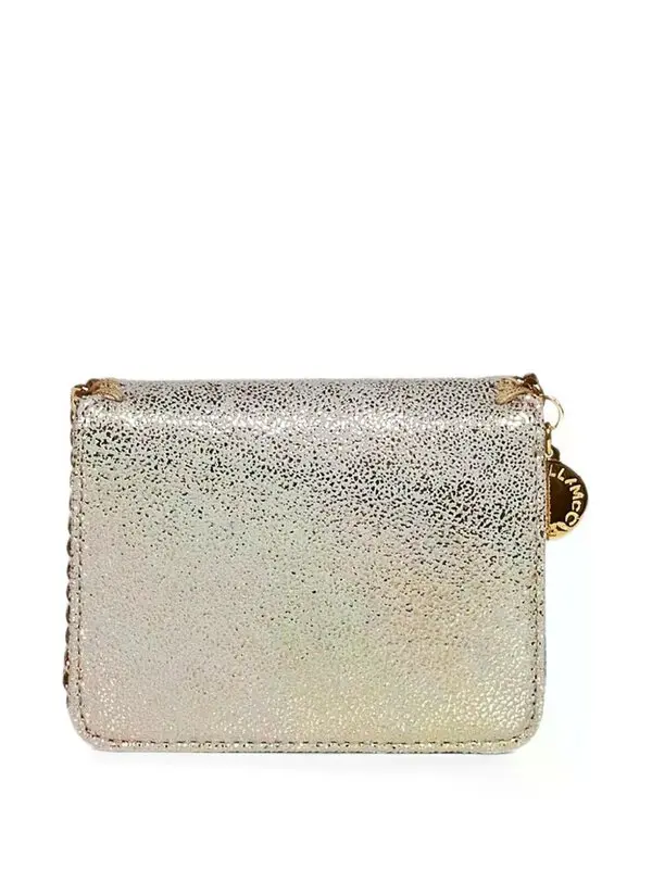 Stella McCartney Falabella Shaggy Deer Wallet - Silver