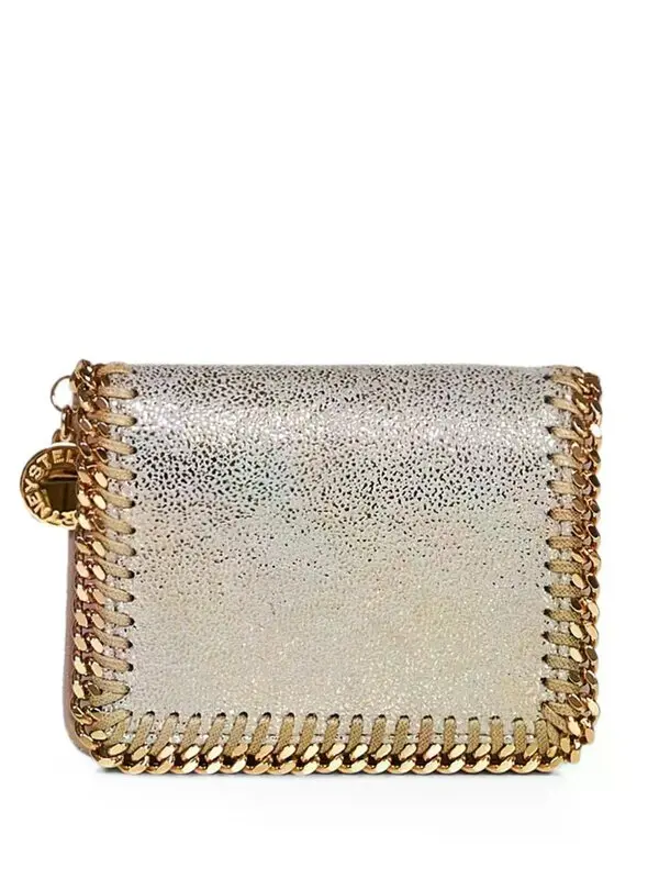Stella McCartney Falabella Shaggy Deer Wallet - Silver