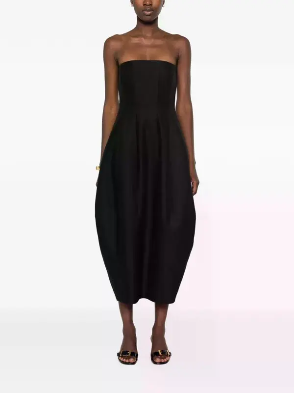Khaite Stela Strapless Maxi Dress