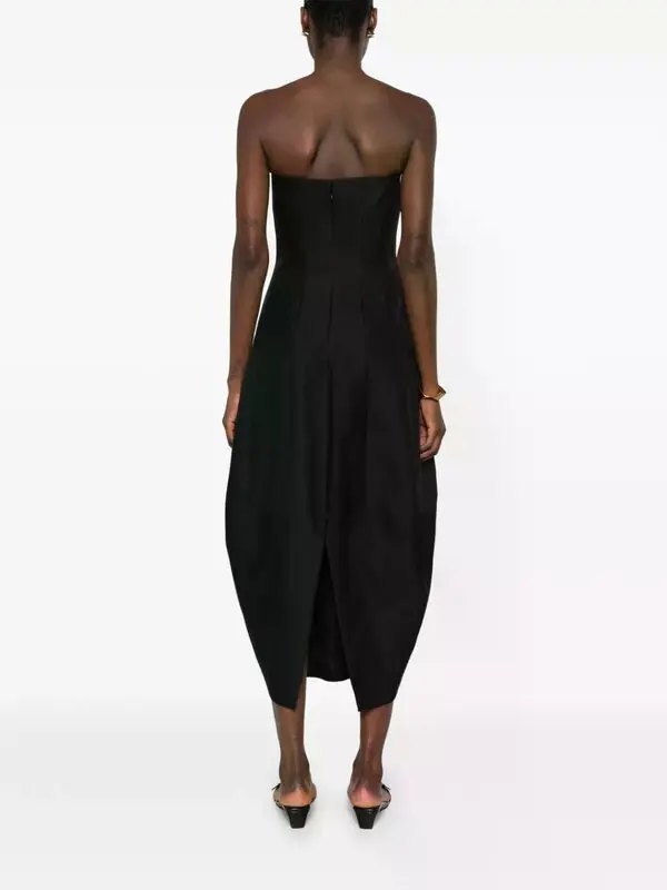 Khaite Stela Strapless Maxi Dress
