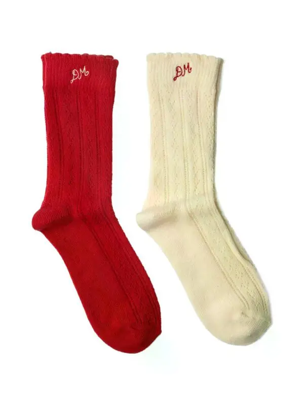 DAMSON MADDER Llogo-embroidered Socks Pack