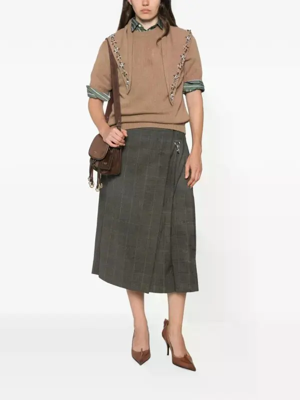 Prada Crystal-embellished Cashmere Jumper