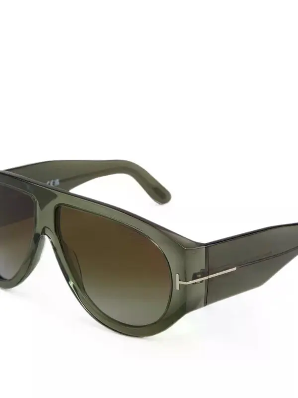 TOM FORD Bronson Aviator Sunglasses - Green