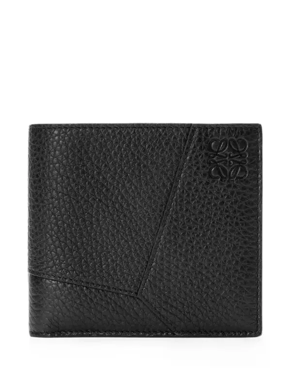 Loewe Puzzle Bifold Coin Wallet In Supple Grained Calfskin