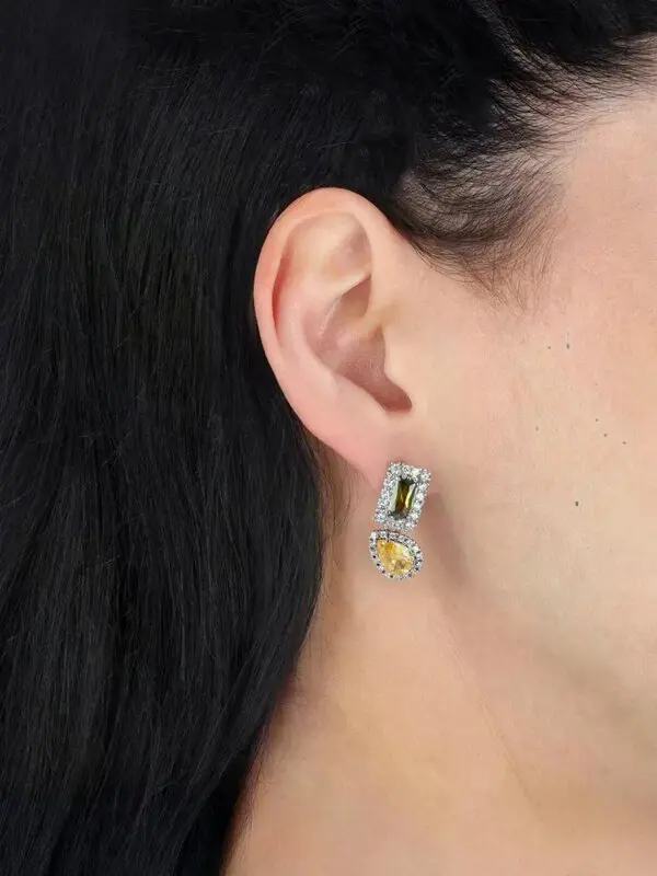 MAISON MARGIELA Crystal-embellished Drop Earrings