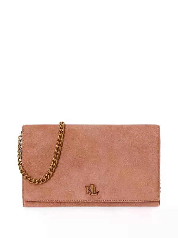 Ralph Lauren Medium Adair Ii Logo-plaque Chain-strap Shoulder Bag - Pink