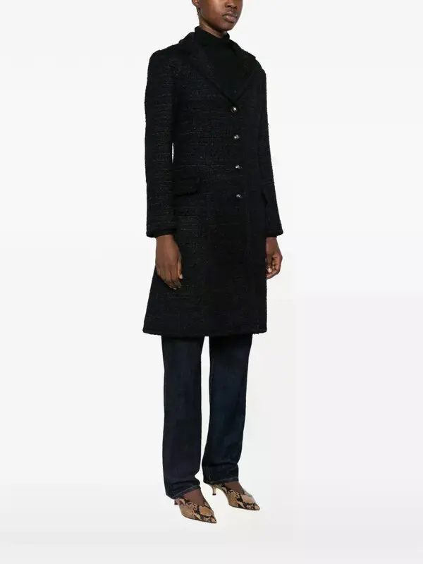 Etro Tweed Notched-lapels Coat