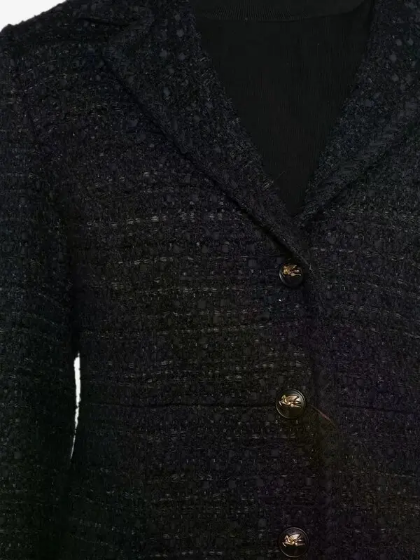 Etro Tweed Notched-lapels Coat