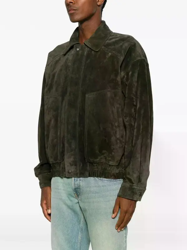 Saint Laurent Suede Bomber Jacket