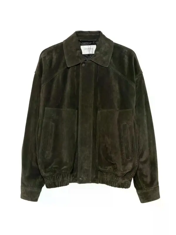 Saint Laurent Suede Bomber Jacket